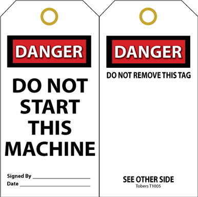 Do Not Start Machine