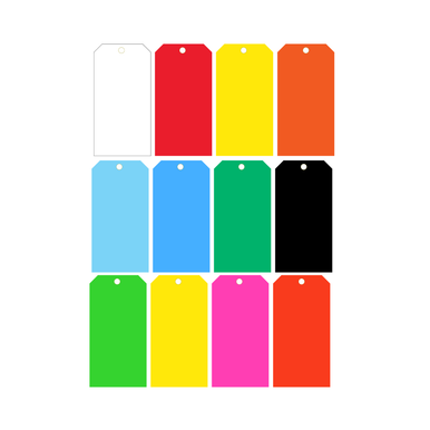 Heavy Duty Plastic Waterproof Tags With Brass Eyelet Reinforcement ...