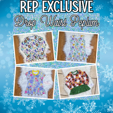 REP EXCLUSIVE Frosty Fun Drop Waists - Madalynn Jane Bowtique