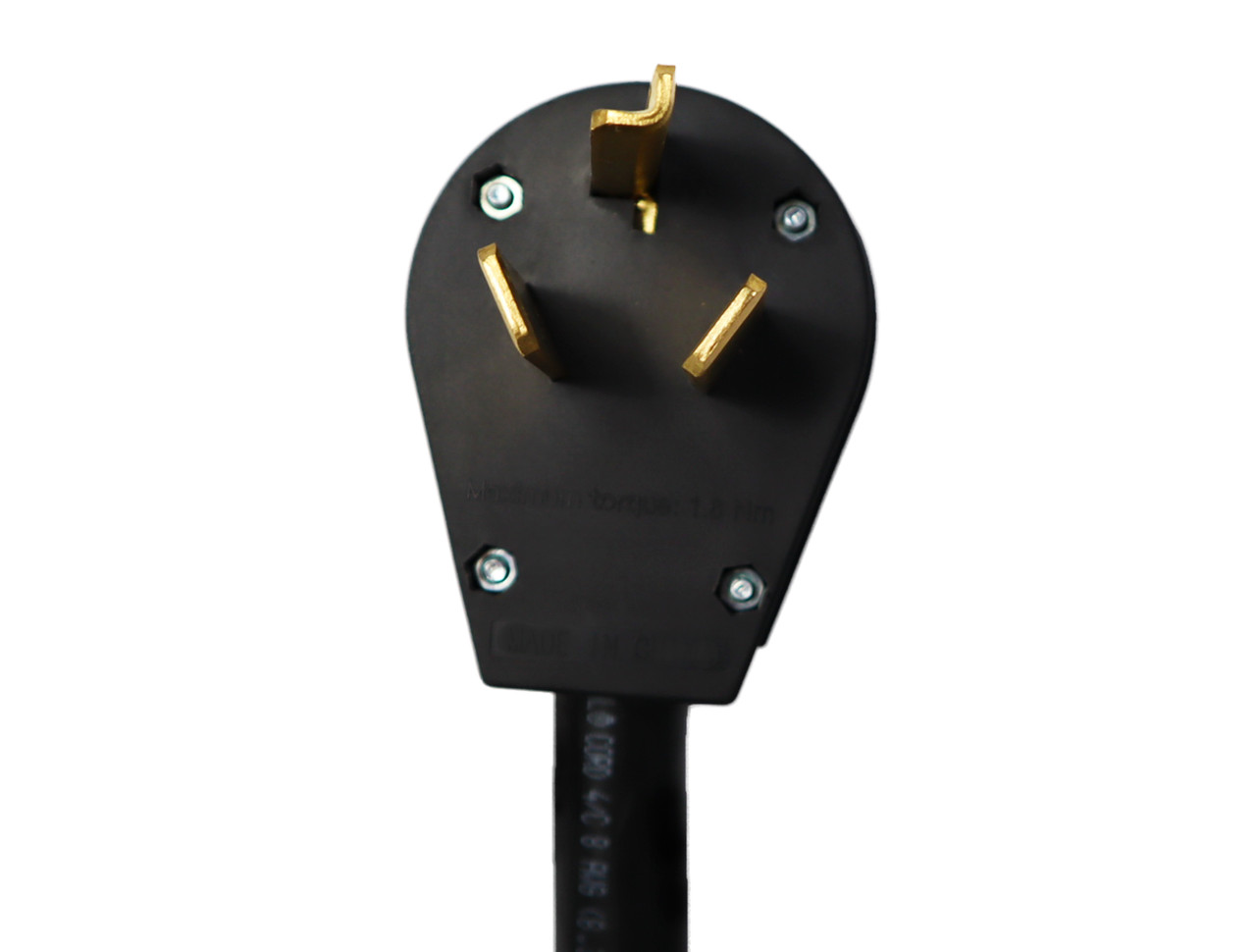 Power Cord Adapter 4-prong to 3 Pin 10-50P L-Shape by AUVI