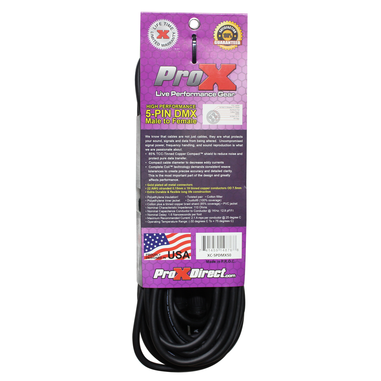 ProX XC-5PDMX50 High Performance Cable