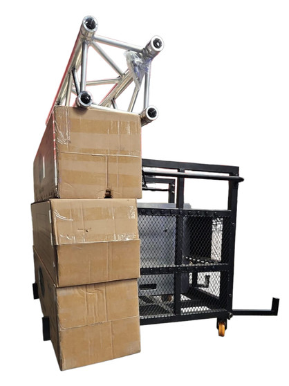 AUVI- Heavy-Duty Steel Cart for Truss System Base Plates