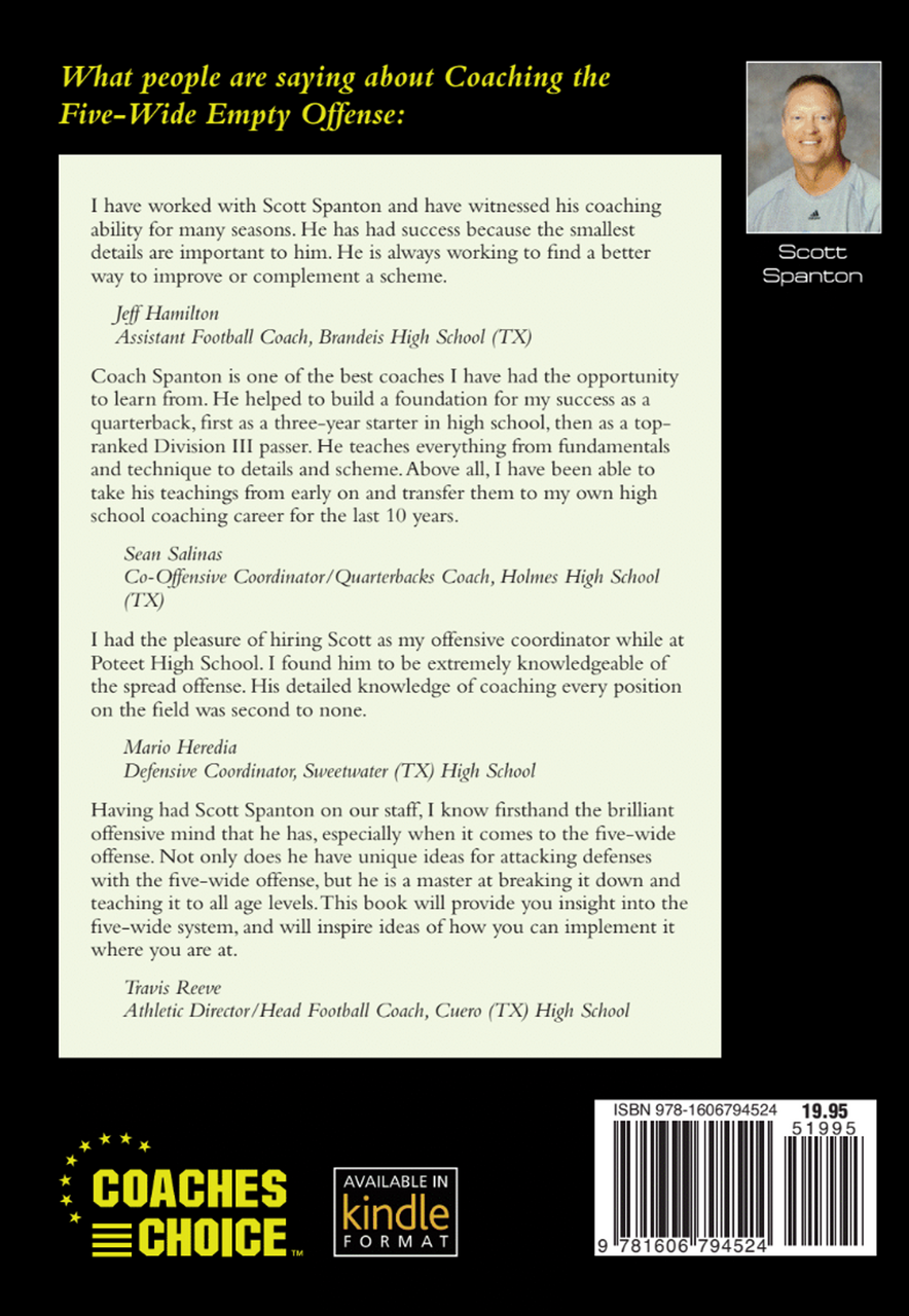 Coaching The Five-Wide Empty Offense (Second Edition) | Coaches Choice