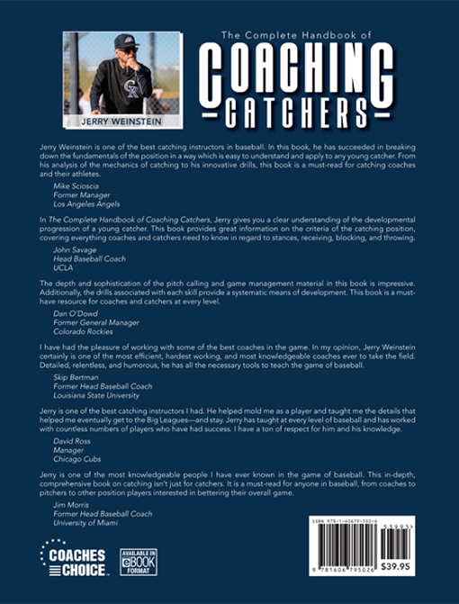 The Complete Handbook of Coaching Catchers - 2nd edition | Coaches Choice