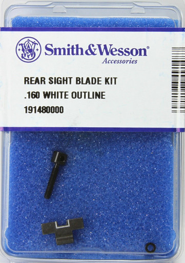 Smith & Wesson Rear Sight Blade Kit K, L, N-Frame With .160" White ...