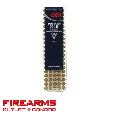 CCI Mini-Mag - .22LR, 40gr, CPRN, Box of 100 [0030]