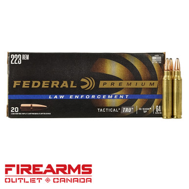 Federal Law Enforcement Tactical (TRU) - .223 Rem., 64gr, SP, Box of 20 ...
