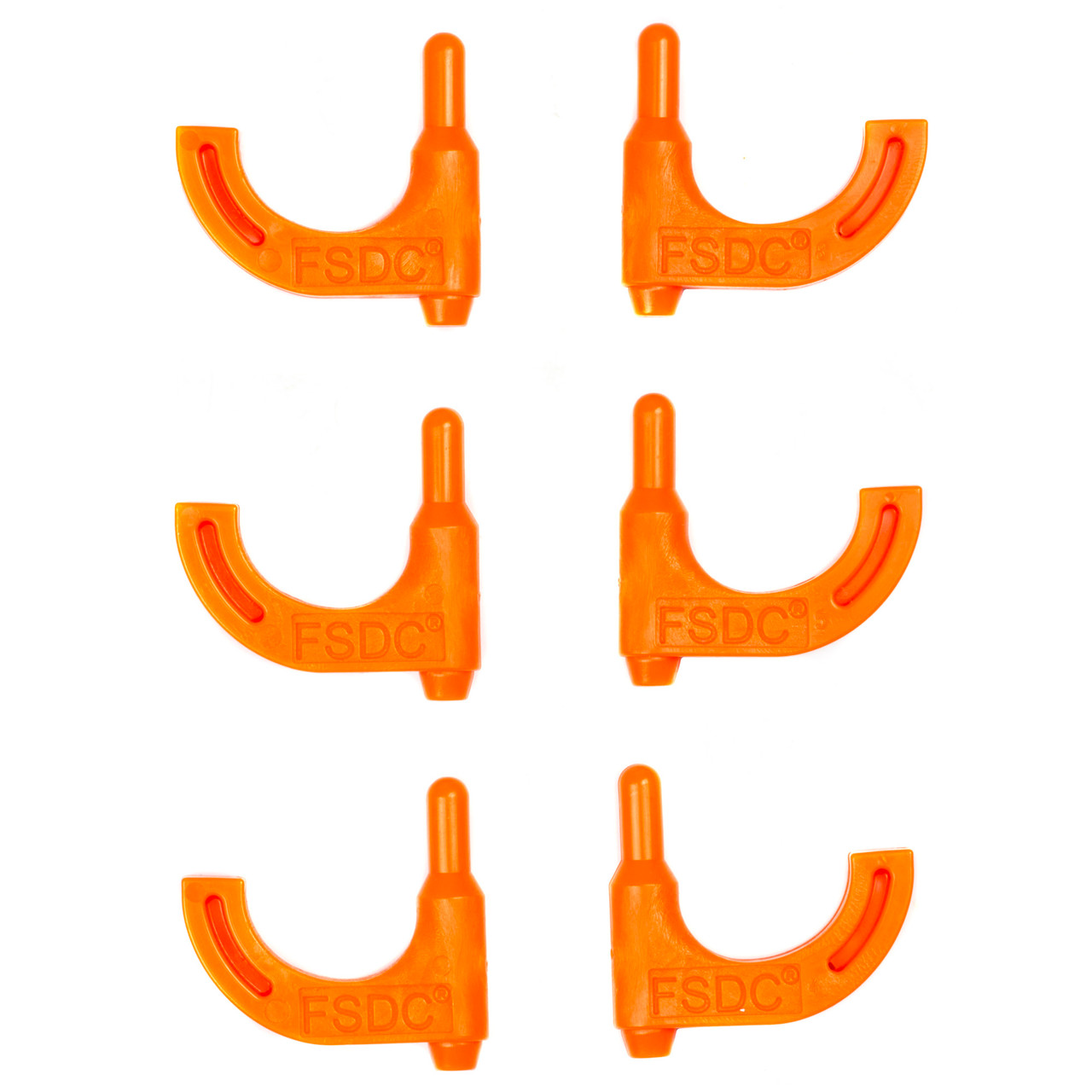 Firearm Safety Devices Orange Handgun Chamber Flags - 6 Pack