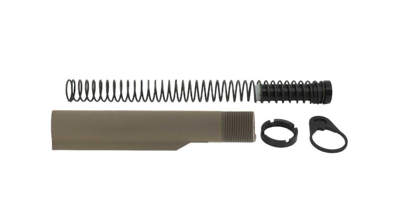 Grid Defense Mil-Spec Carbine Buffer Tube Assembly - FDE Grid Defense Mil-Spec Carbine Buffer Tube Assembly - FDE