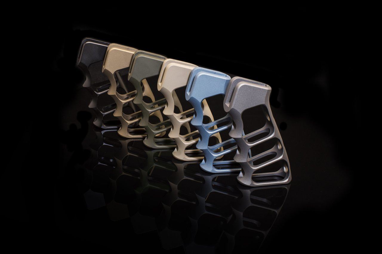 Blue Titanium Skeleton Grip | Tactical Dynamics Grip