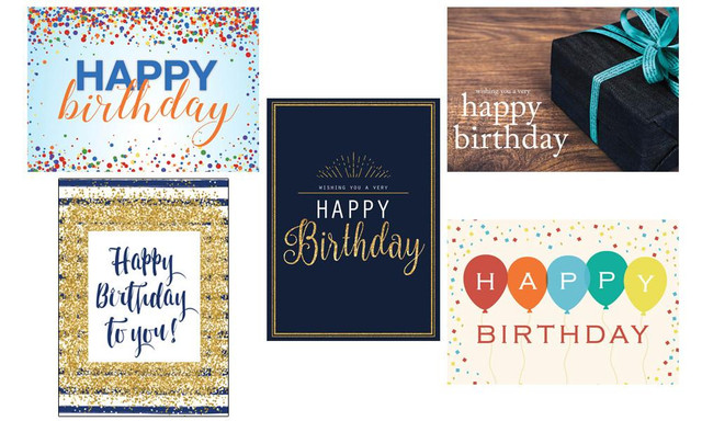 CEO Cards Birthday Business Greeting Card Assorted Set of 25 Cards & 26 ...