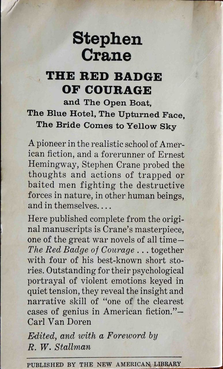 The Red Badge of Courage and Selected Stories - The Bookend