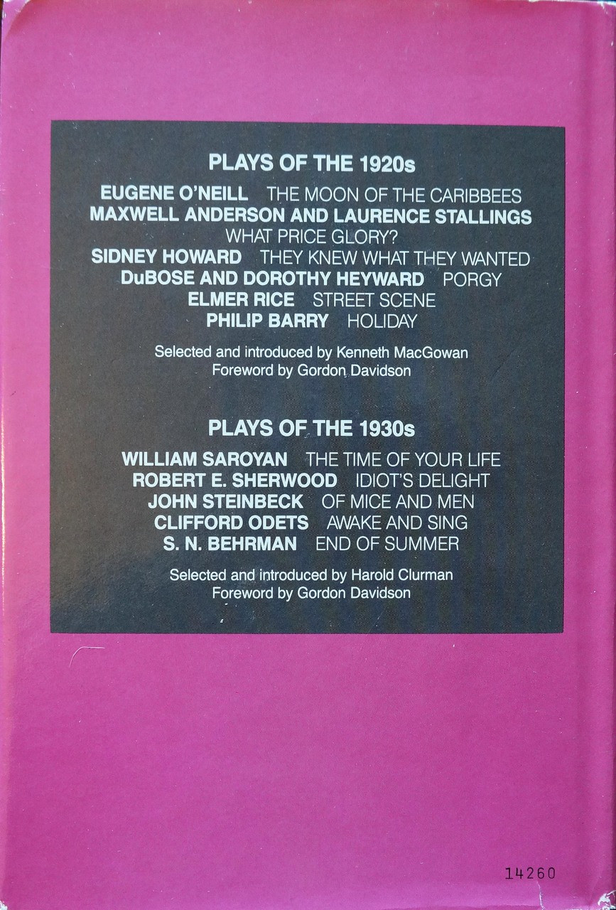 Famous American Plays Of The 1920S And The 1930S - The Bookend