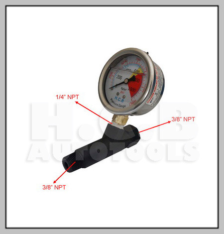 G3036 HIGH PRESSURE MANOMETERS (15,000 PSI) - Jeff Peters Truck Parts LTD
