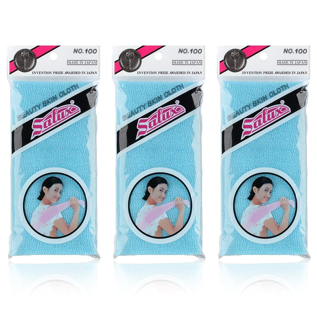 Salux Japanese Exfoliating Bath Wash Cloths – Nylon Beauty Skin Towels ...