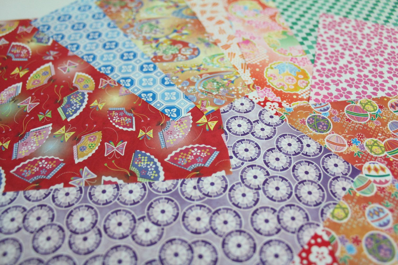 100 sheet Japanese Origami Washi Chiyogami Folding Paper-10 Pattern ...