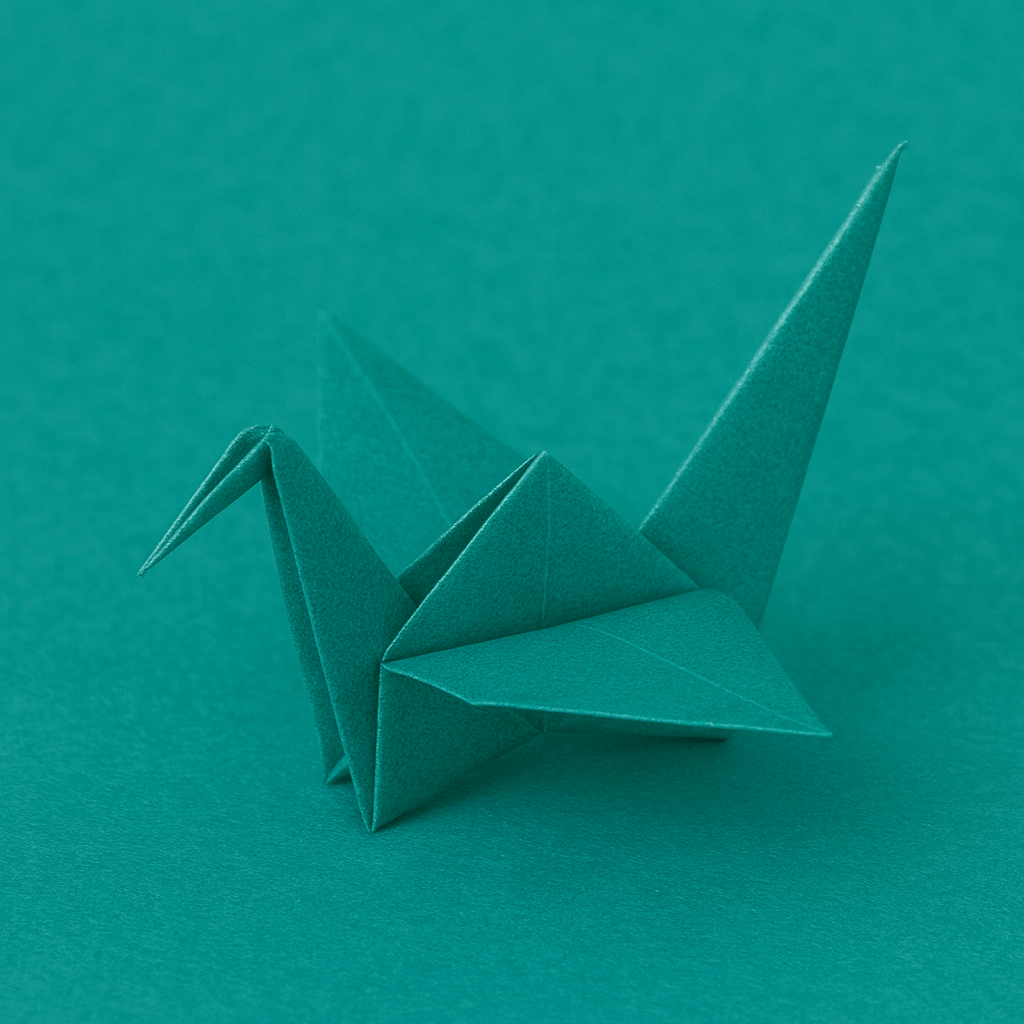 Kyowa Origami Paper 6" Green – 80 Sheets Made in Japan