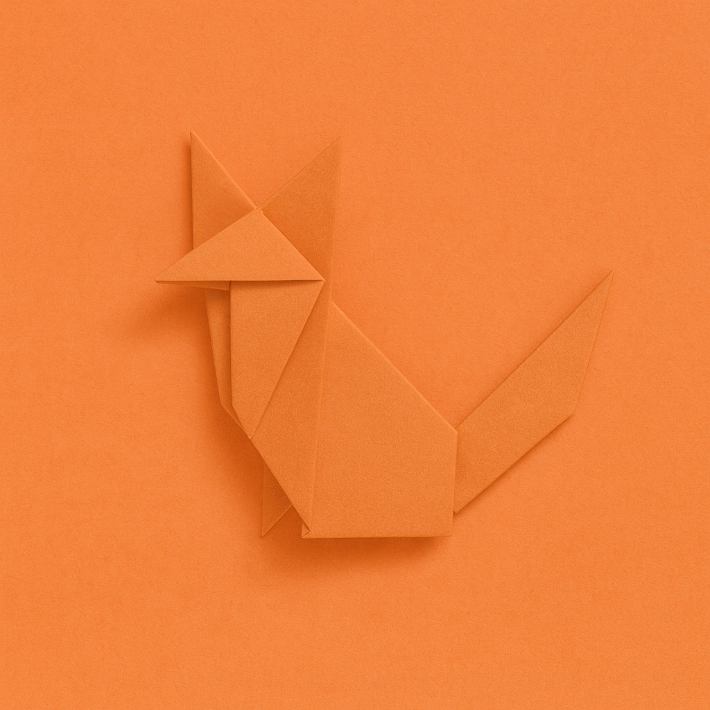 Kyowa Origami Paper 6" Light Orange – 80 Sheets Made in Japan