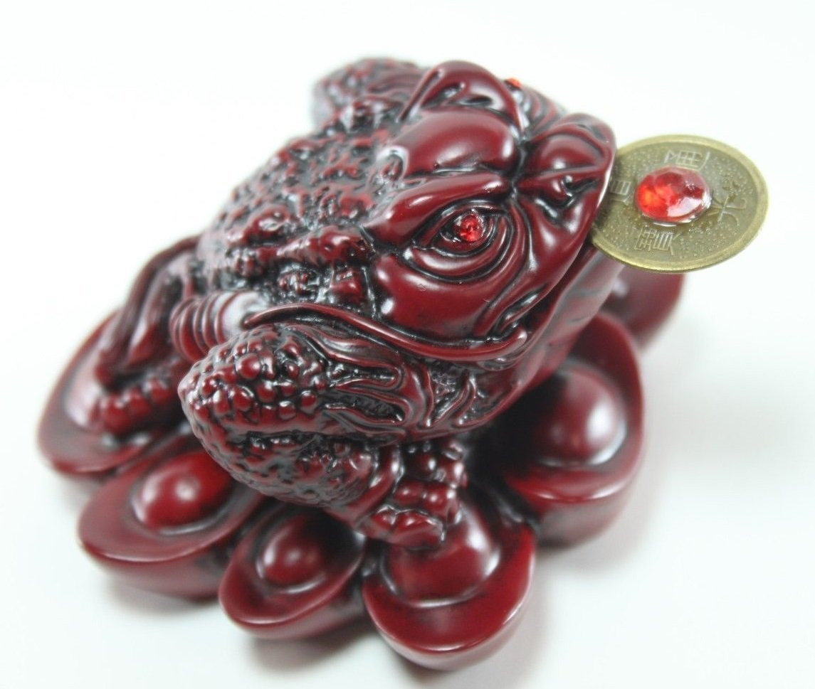 Chinese Feng Shui Fortune 3-legged Toad Coin Frog - Japan Bargain Inc