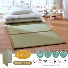 IKEHIKO Japanese Traditional Igusa (Rush grass) Tatami Mattress, Small Full XL. Made in Japan ...