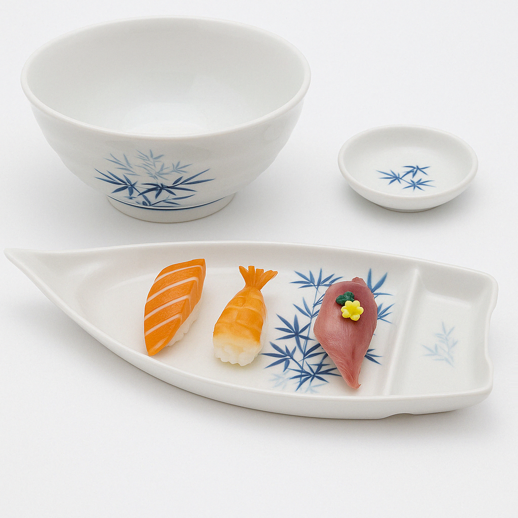 Sushi Boats Wholesale | Japanese Wooden & Melamine Sushi Serving Boats
