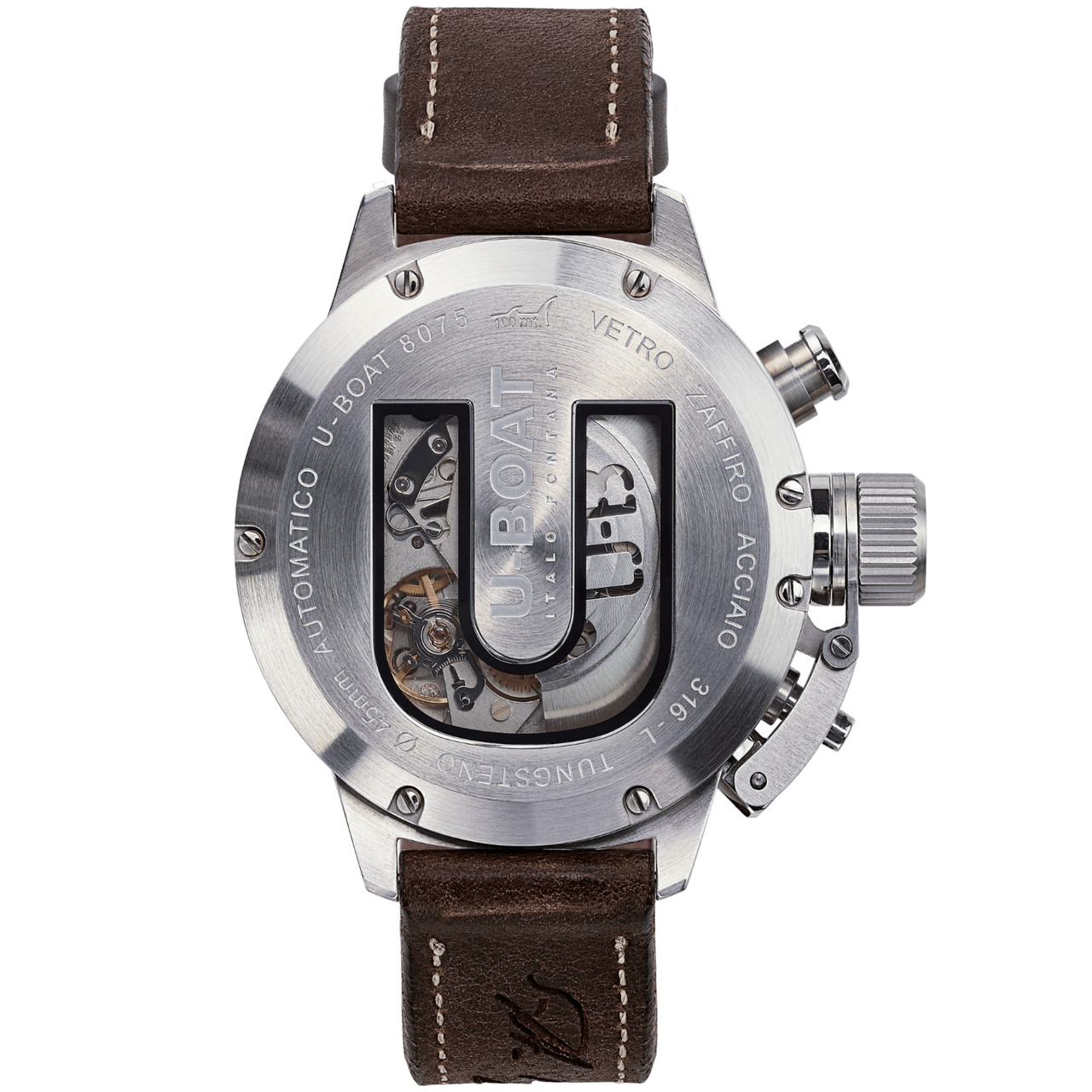 U-Boat Classico 45 Tungsteno Movelock Automatic Strap Watch U8075