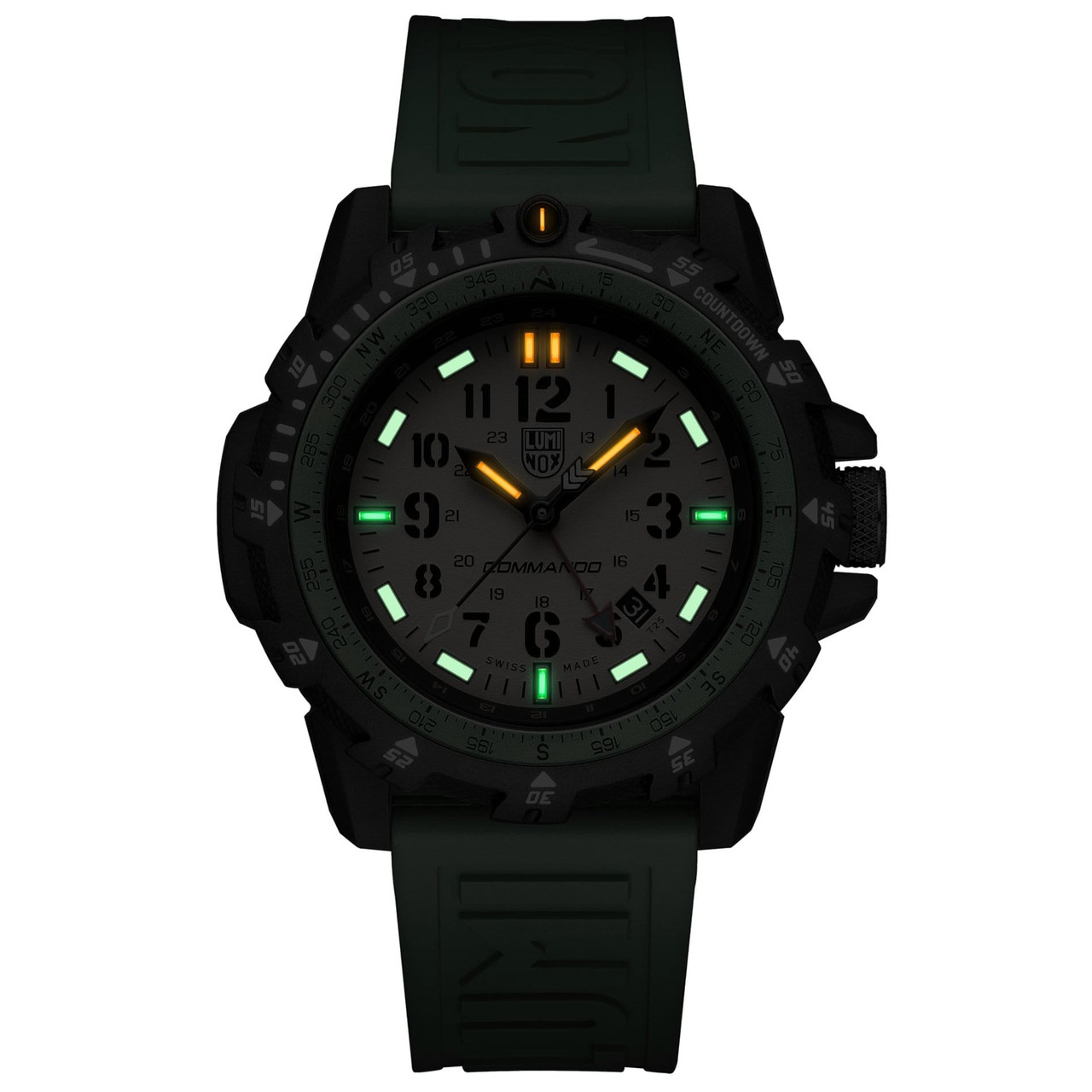 Luminox Commando Raider Carbonox Night Vision Rubber Strap Watch 3337