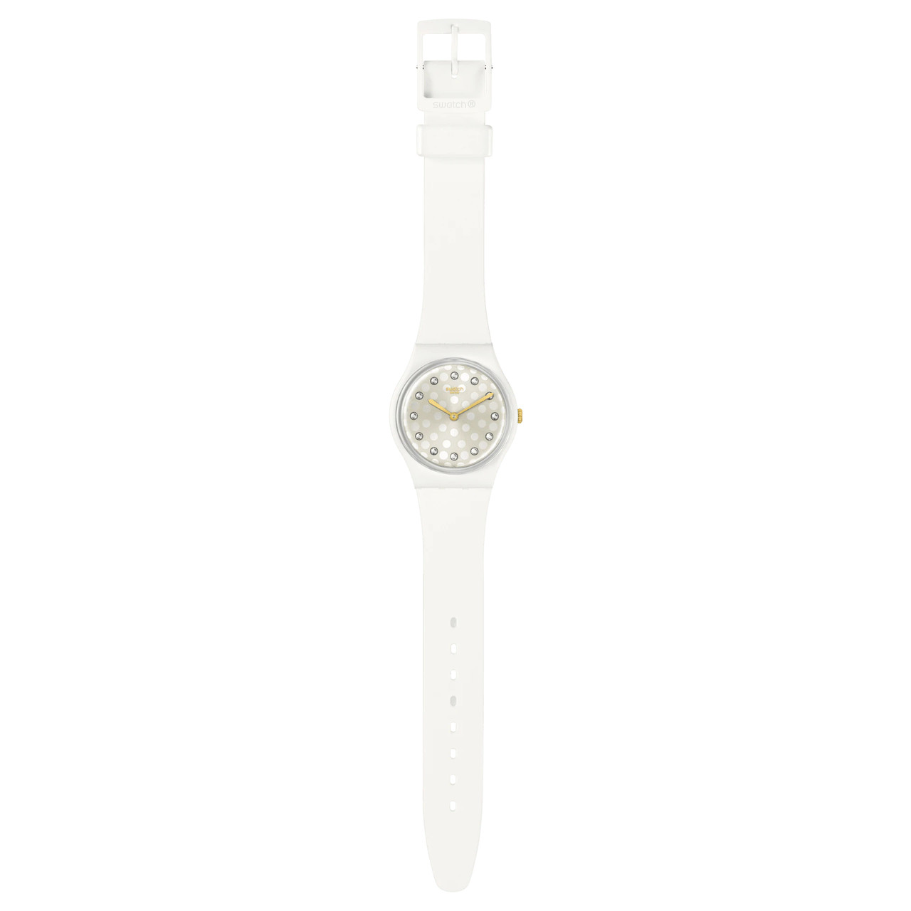 Swatch Sparkle Shine Bioceramic Crystals Watch SO31W109