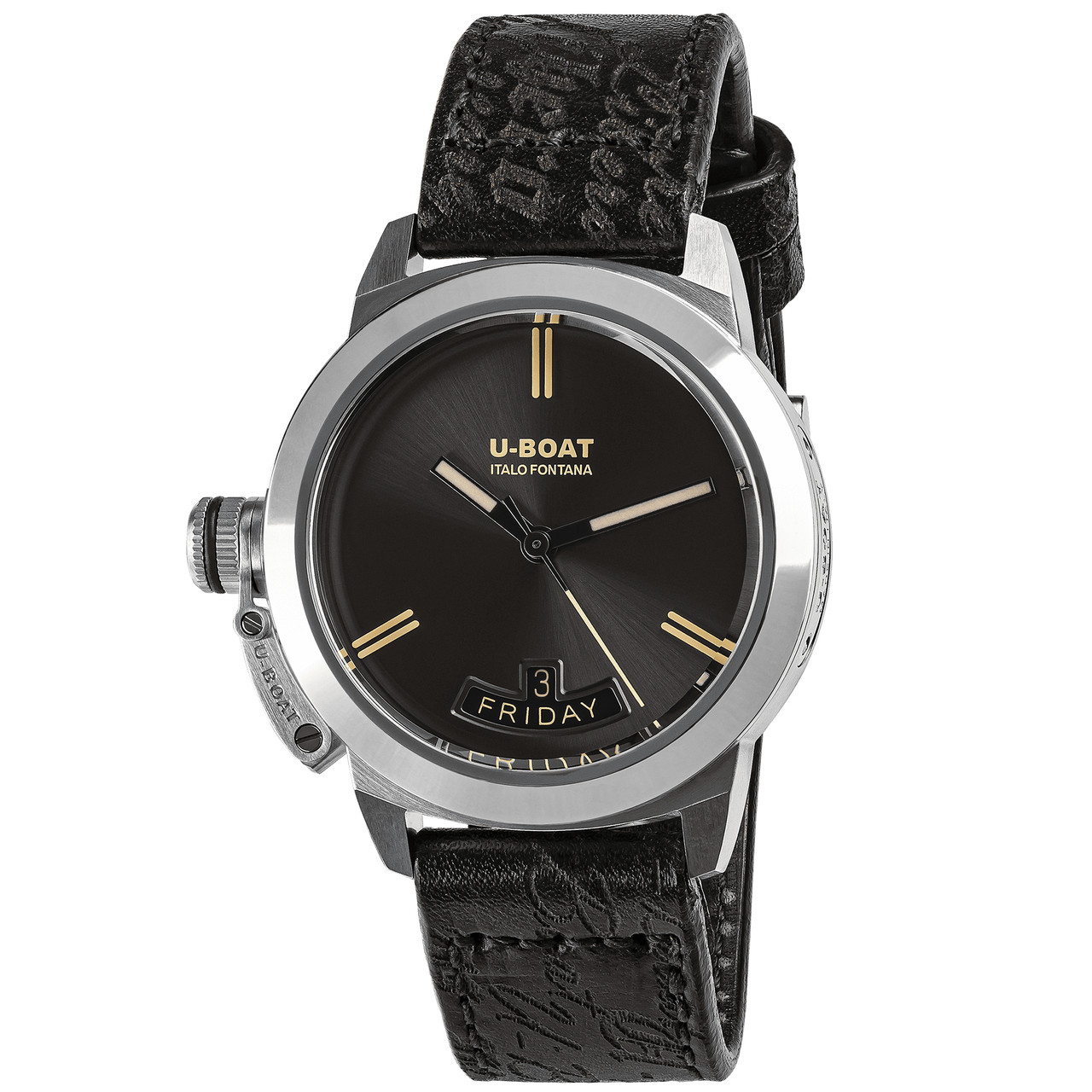 U-Boat Classico Vintage 40mm Leather Strap Watch 8891