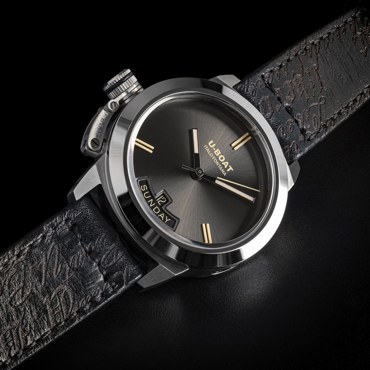 U-Boat Classico Vintage 40mm Leather Strap Watch 8891