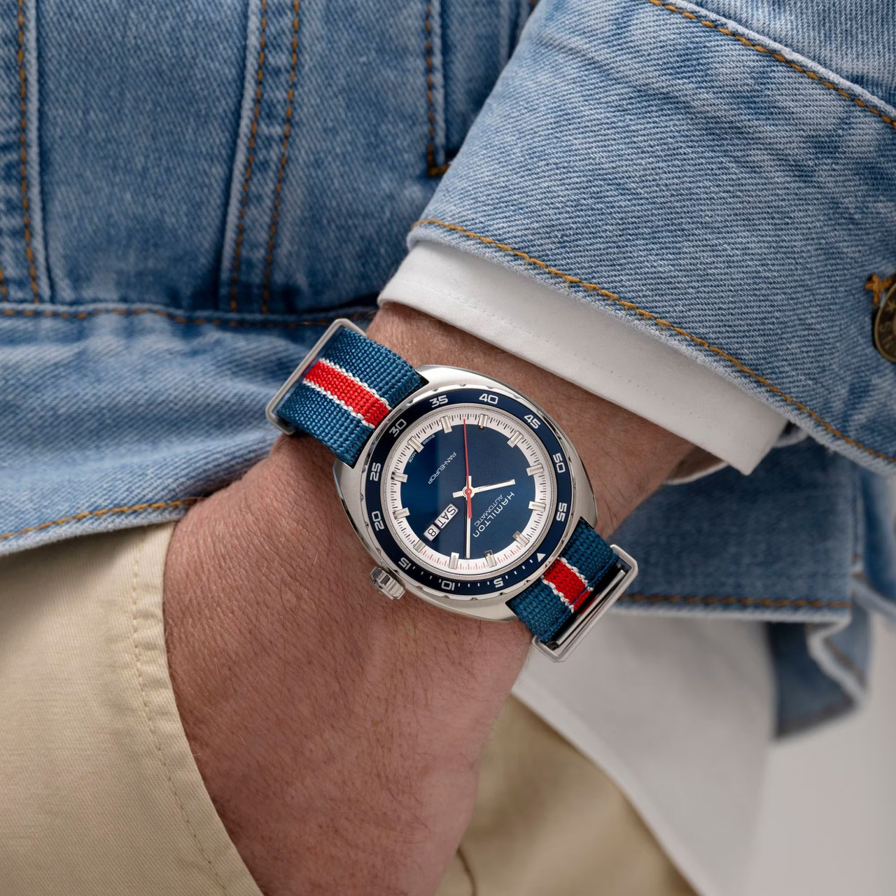 Hamilton American Classic Watch Pan Europ Day Date H35405741