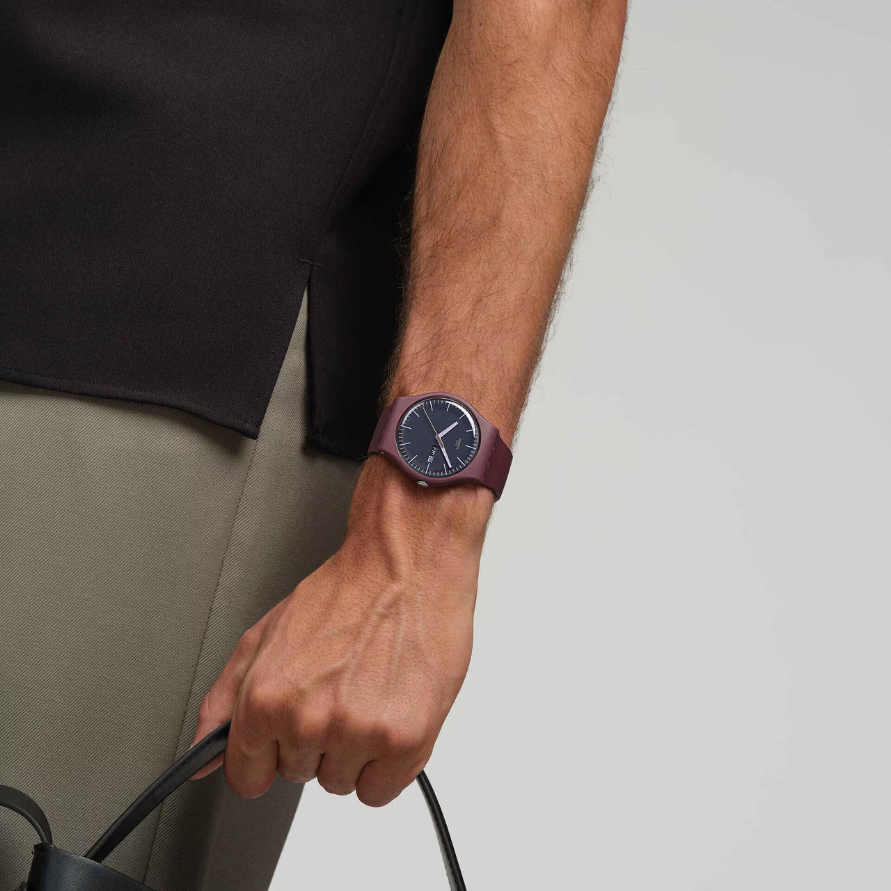 Swatch Burgandy Berry Watch 41mm Quartz Watch SO29R707