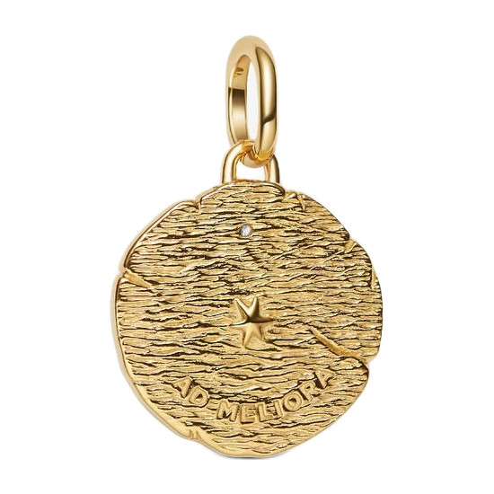 Pandora Crossing Arrows Charm Silver & 14ct Gold 764081C01