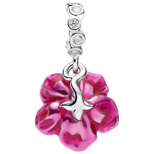Pandora Hibiscus Dangle Charm Sterling Silver 794698C01