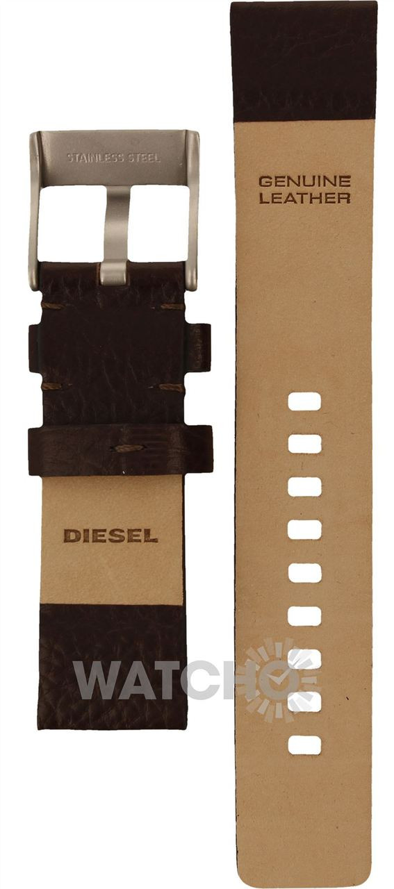 Brown Leather Replacement Strap For Diesel DZ1512