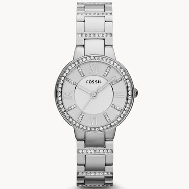 ES3282:Fossil Ladies Virginia Silver Dial Bracelet Watch