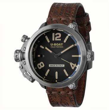 U-Boat Limited Edition Capsule 50mm Leather Strap Watch 8807