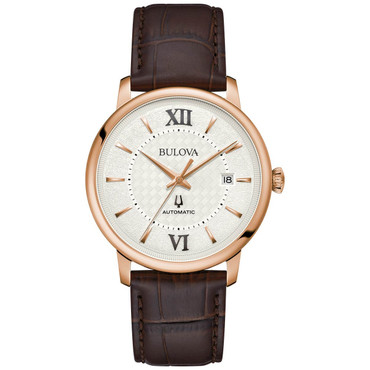 Bulova Classic Hudson Automatic White Watch 97B225
