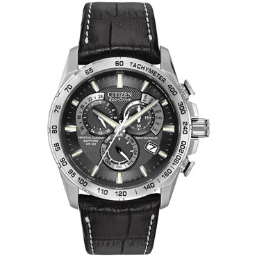 Citizen AT4000-02E Radio Controlled Perpetual Black Strap Watch