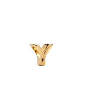 Pandora Letter Y Alphabet Charm 14k Gold Plating 763971C00.