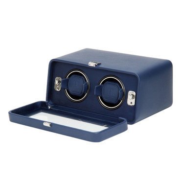 WOLF Windsor Heritage Double Winder Navy 452617