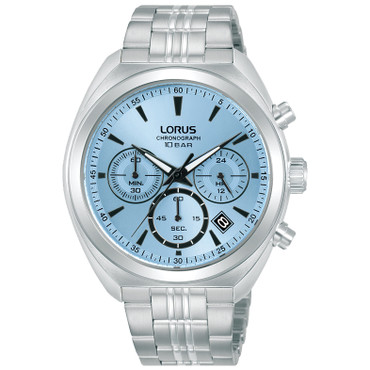 Lorus Chronograph 41mm Solar Sunray Blue RT385KX9 Watch