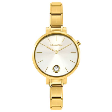 Nomination Quartz Zirconia Charm Bracelet Watch 76035017