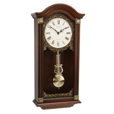 Rhythm Wood Pendulum Wall Clock Quartz Westminster Chime CMJ524NR06
