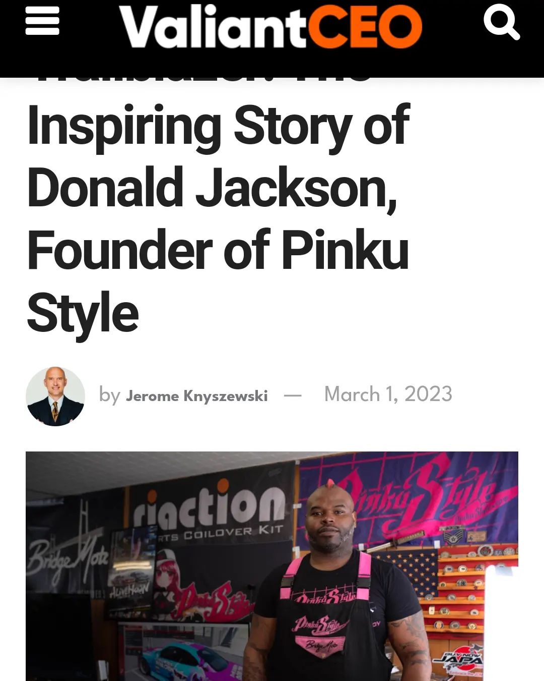 Pinku Style Valiant CEO Business Feature - Pinku Style