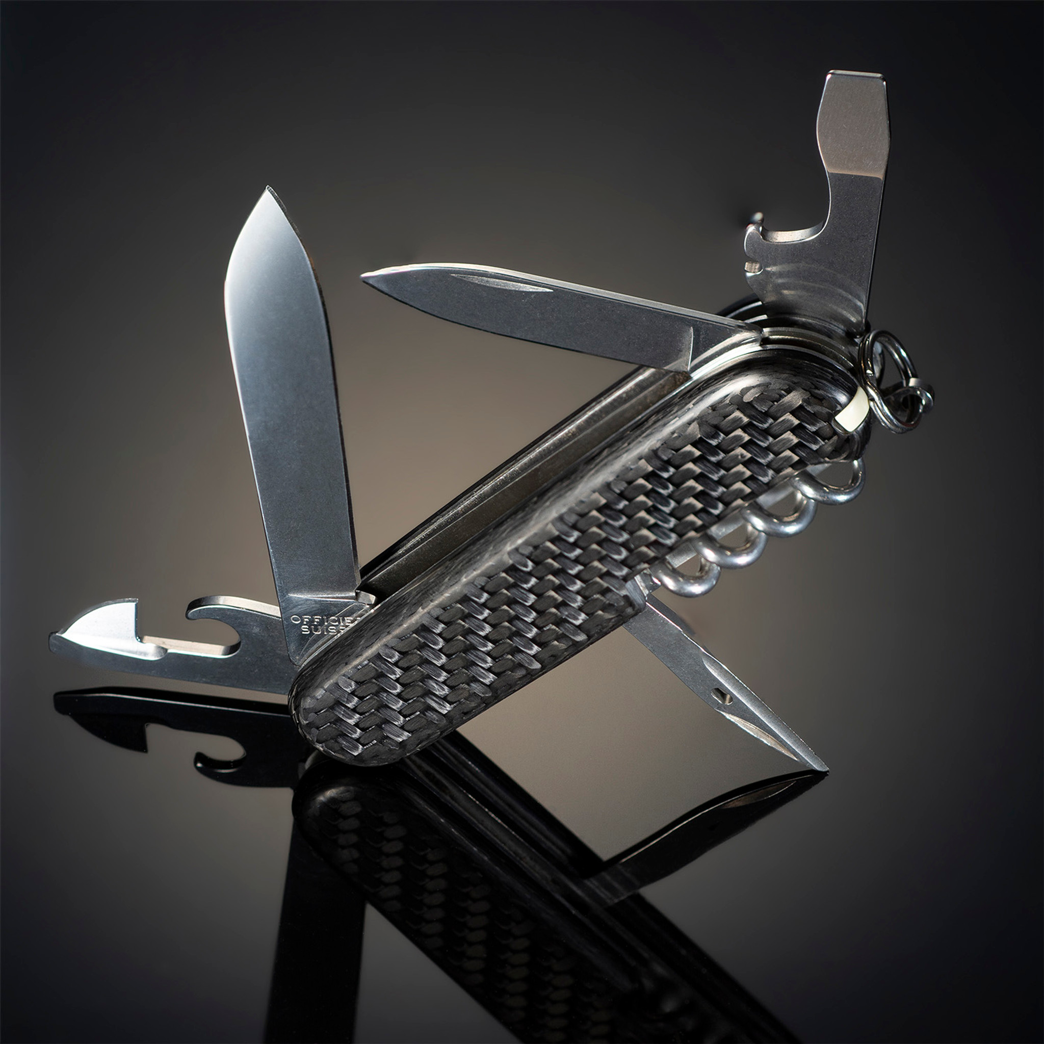 Swiss Army Knife Carbon Fiber Scales