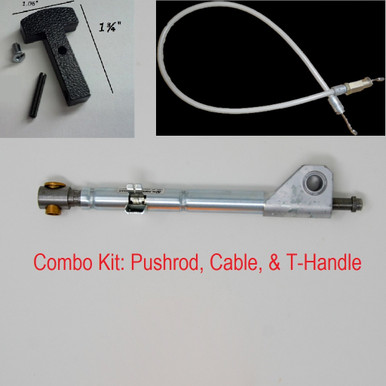 Leander Flexion Pushrod Mechlock with Cable and Pull T-Handle
