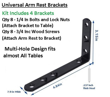 Barnes Flexion Table Arm Rest Bracket