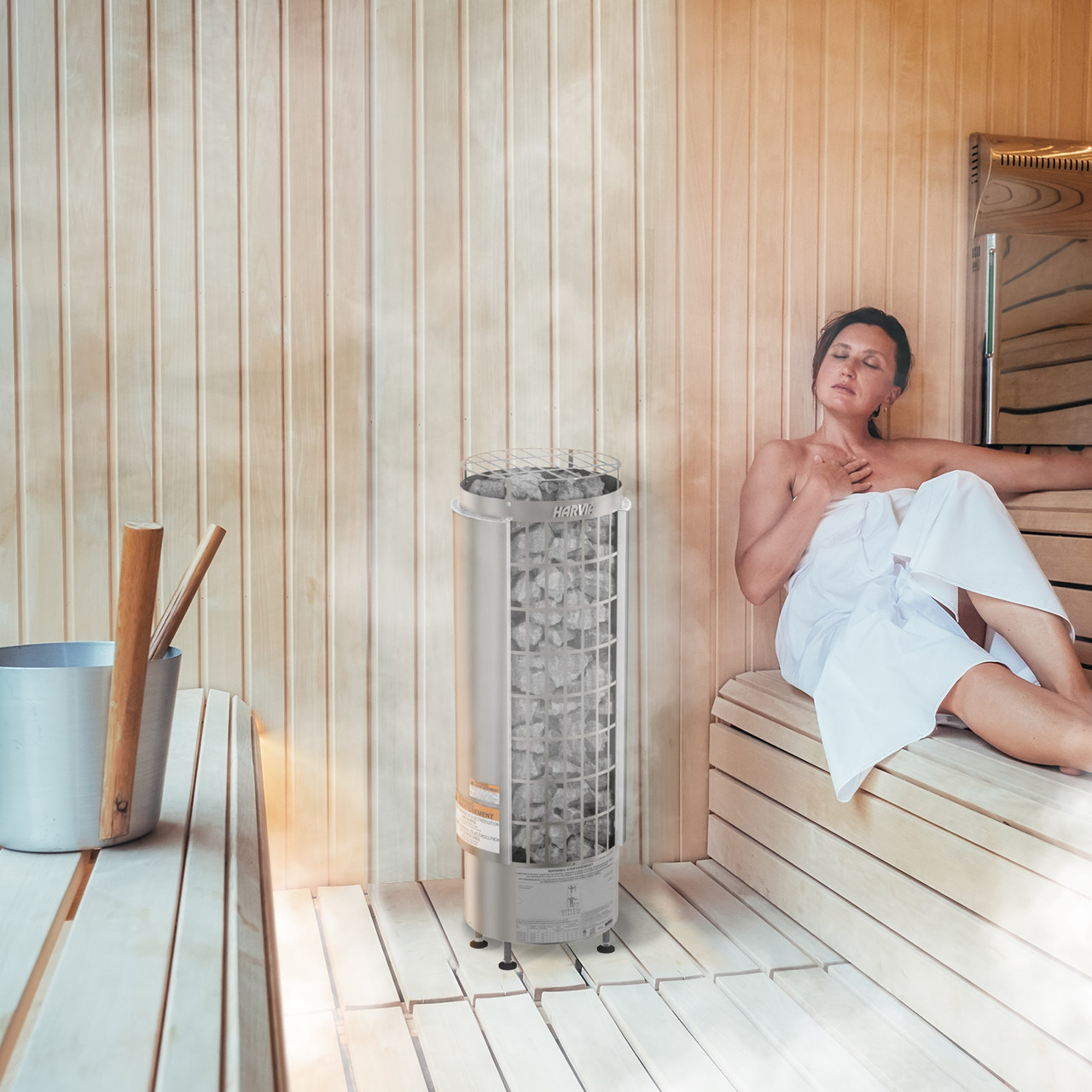 Harvia Cilindro UL Certified Electric Sauna Heater - Digital Xenio ...