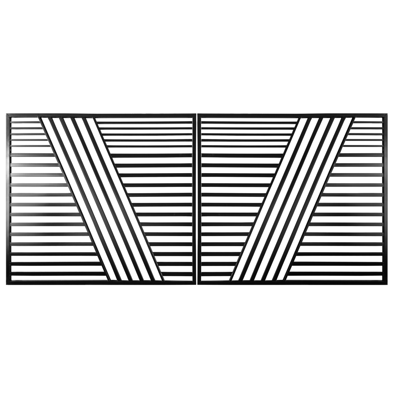 Steel Dual Swing Driveway Gate - SOFIA Style - 18 x 6 ft - ALEKO